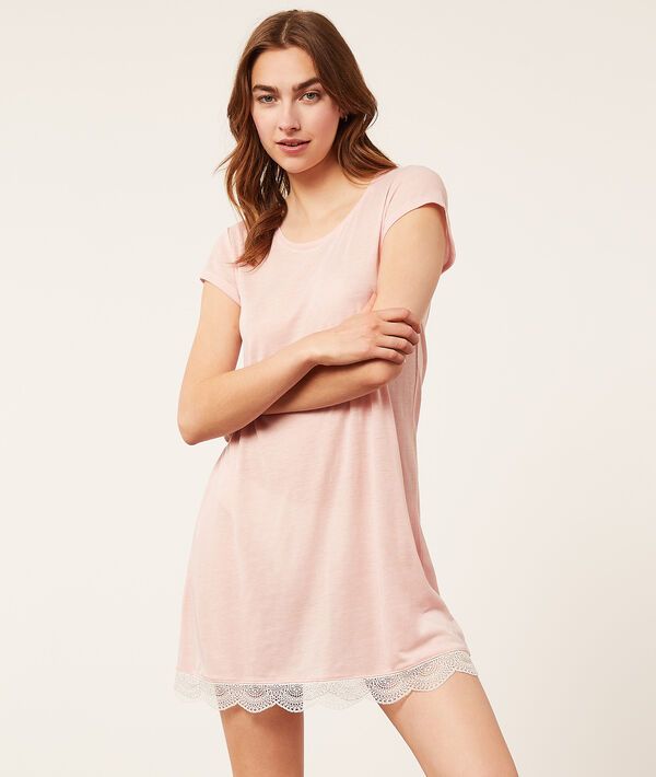 Nightshirt with lace hem - WARM DAY- Etam